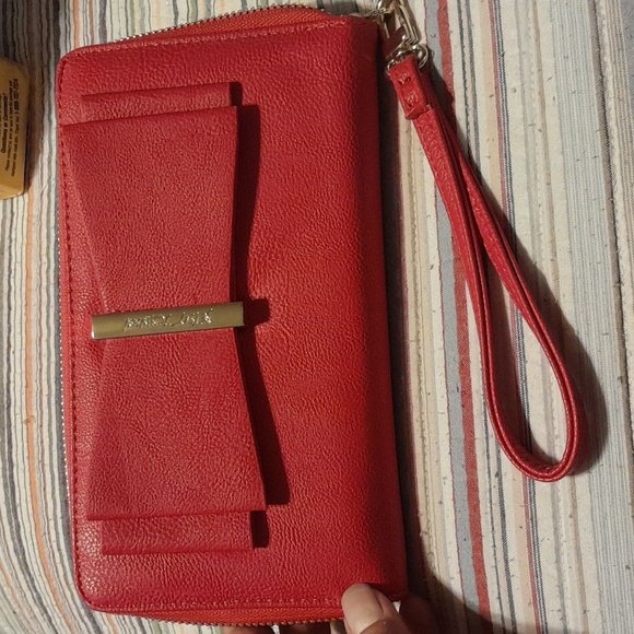 Betsey Johnson | Bags | Betsey Johnson Hot Pink Wristlet Wallet | Poshmark